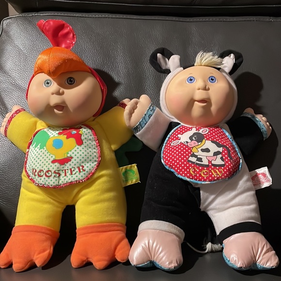 Toys | Cabbage Patch Kids Babyland Collection Rooster And Cow | Poshmark
